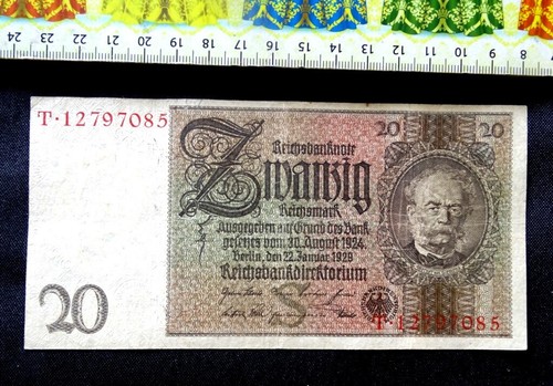 Germany banknote , 20 ReichsMark , Year : 1924, ( 0.54 ) . | eBay
