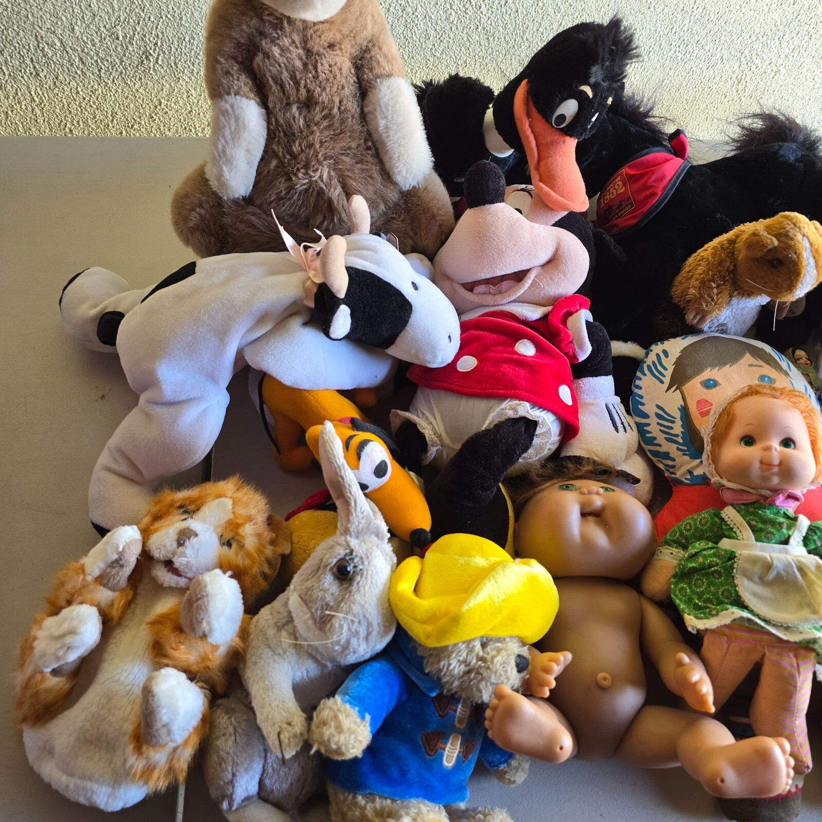 Lot Vintage Stuffed Animals Minnie Kangaroo Cabbage Patch Hand Puppets ...