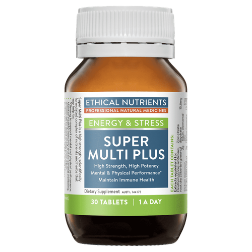 Ethical Nutrients Super Multi Plus 30 Tablets Daily Multivitamin Energy ...