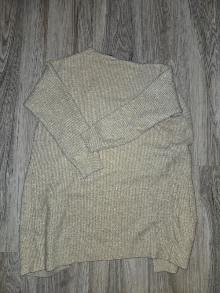 New Look Long Line Cardigan Beige Size Small | eBay UK