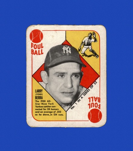 1951 Topps Red Backs Set-Break # 1 Yogi Berra LOW GRADE (crease ...