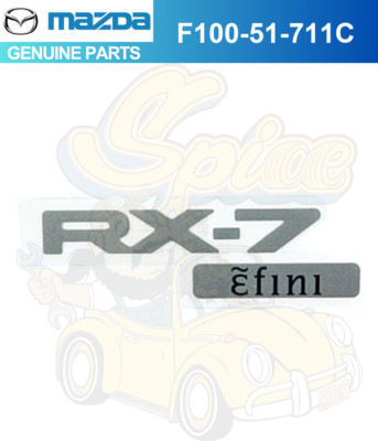 Mazda Genuine New RX-7 FD3S Efini Rear Badge Emblem RARE ITEM | eBay
