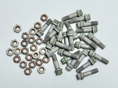 Lot Of 25 12 Point Bolts & 25 Steel Lock Nuts 5/1-24 Aircraft USA | eBay