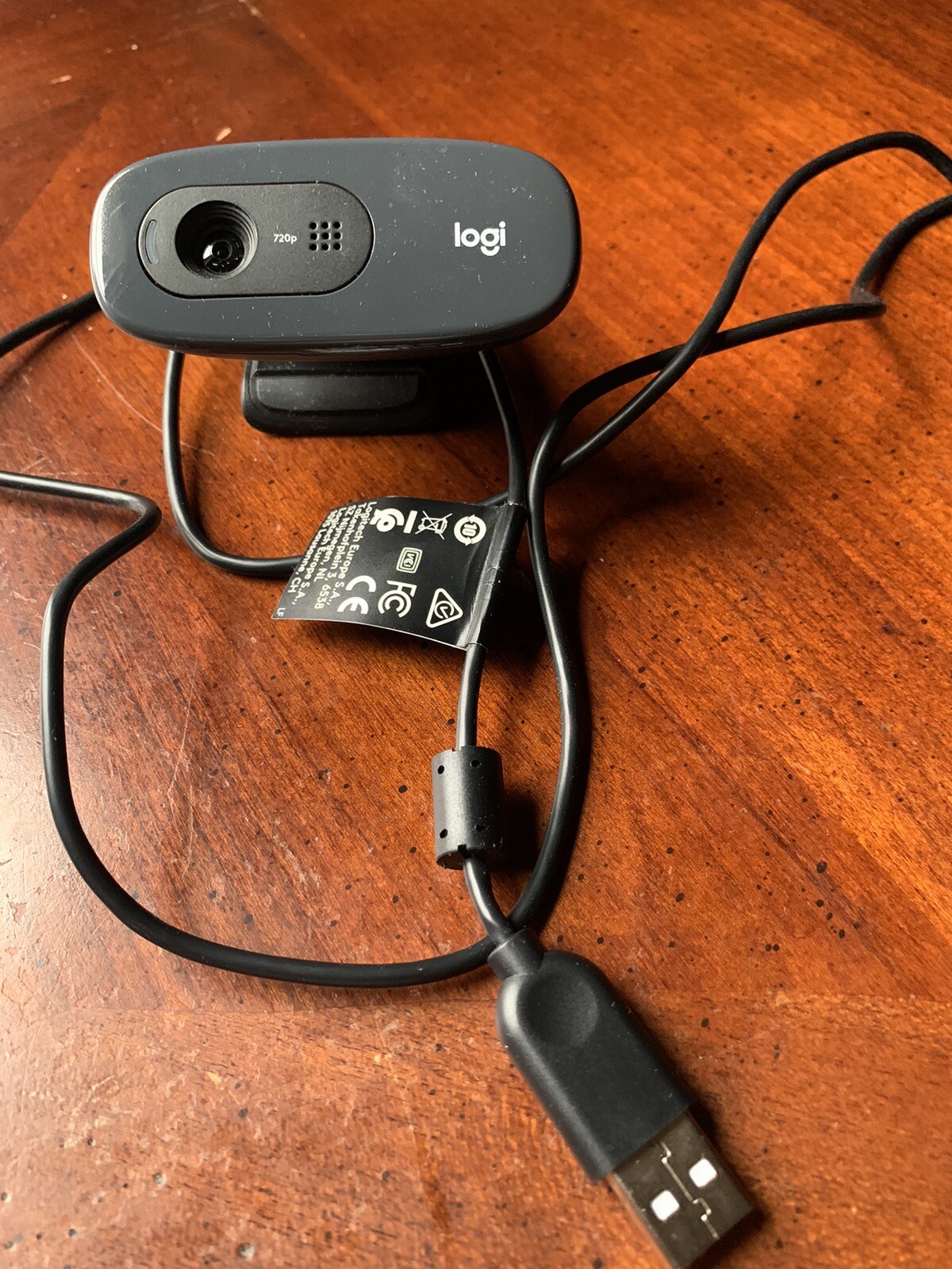 Logitech Logi Webcam 720p Built In Mic USB Computer Camera | eBay
