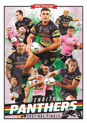 PENRITH PANTHERS TEAM POSTER, BIG,NRL RUGBY, STORM, DOGS EELS RABBITOHS ...