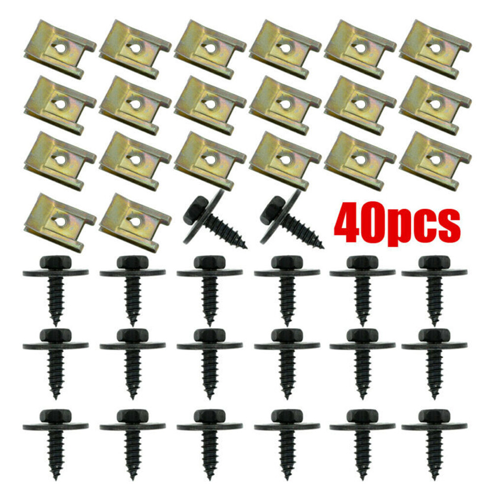 20x Undertray Clips Screw Engine Unver Cover Splash Guard Shield For ...