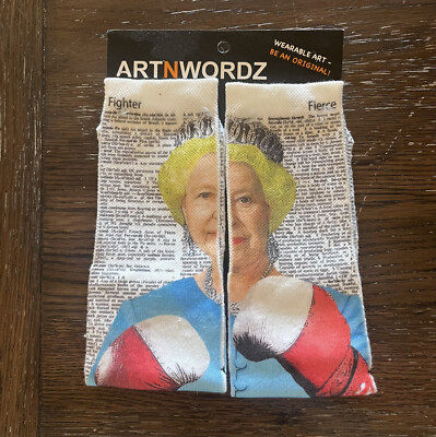 Art N Wordz Unisex Dictionary Pop Art Socks Queen Elizabeth One Size | eBay
