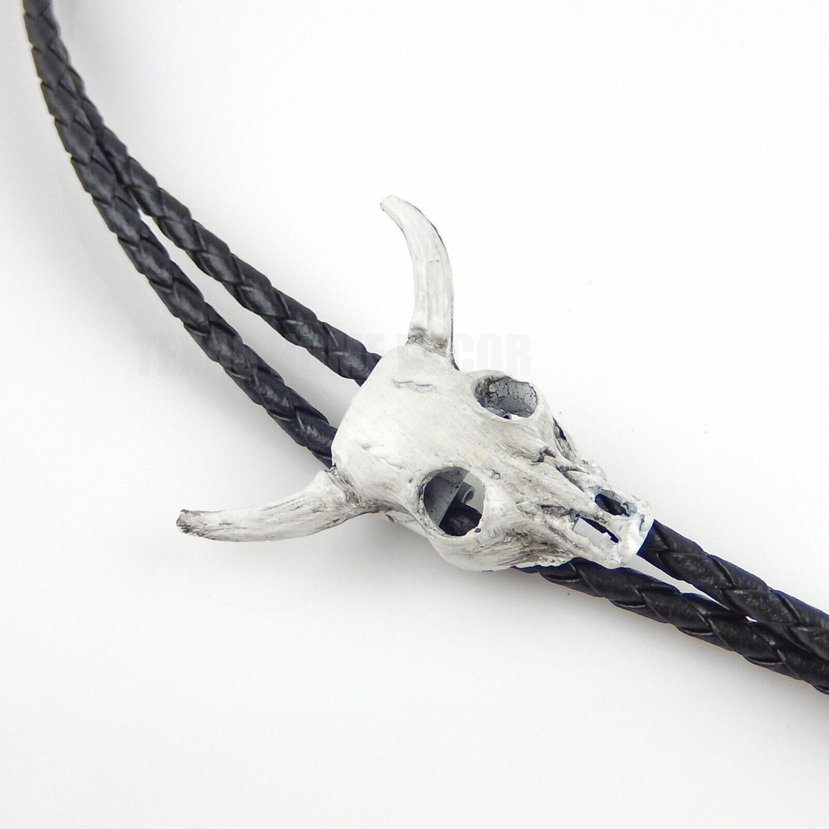 Skull Bolo Tie Country And Western Traditional Bolo Tie Longhorn Cow
