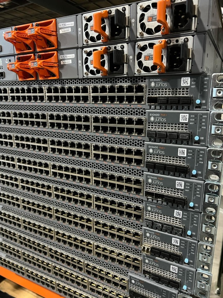 Juniper EX3400-48P EX3400 48-port 10/100/1000BASE-T (48 PoE+ ports ...