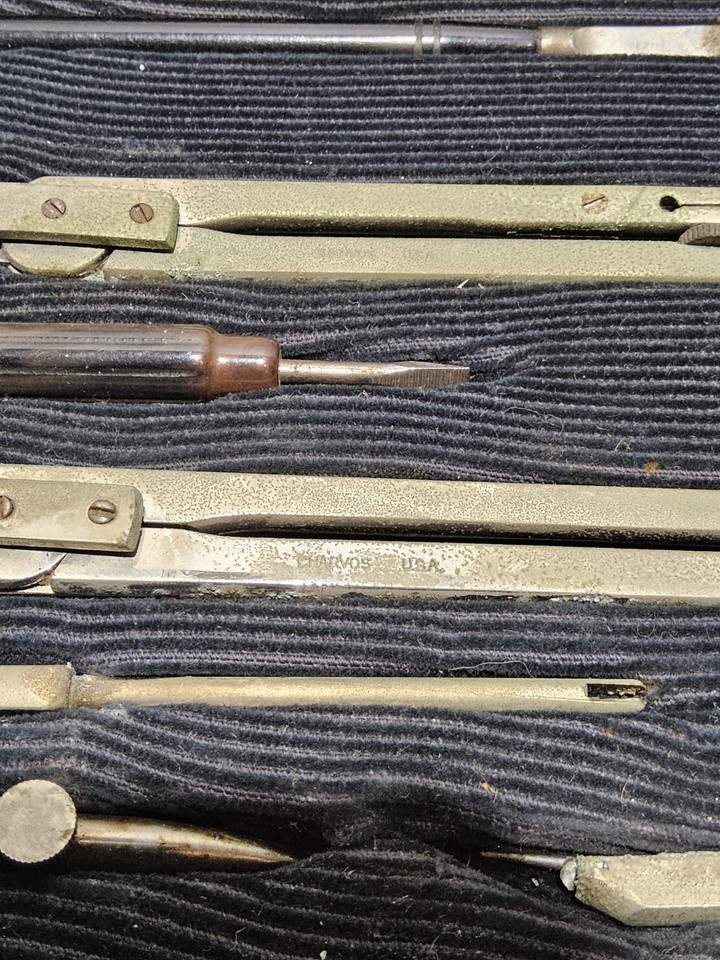 VNTG CHARVOS No.614N Drawing Instruments Set Made In USA In Original ...