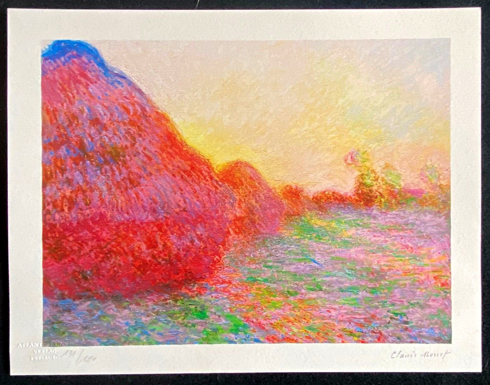 Claude Monet Lithograph Original Signed Numbered Stamp (Edgar Degas) | eBay
