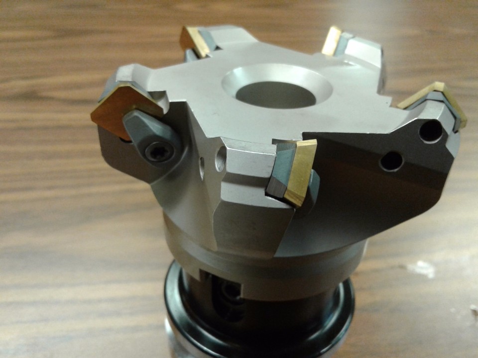 3" 45 degree indexable face shell mill w. BT40 Arbor,face milling ...