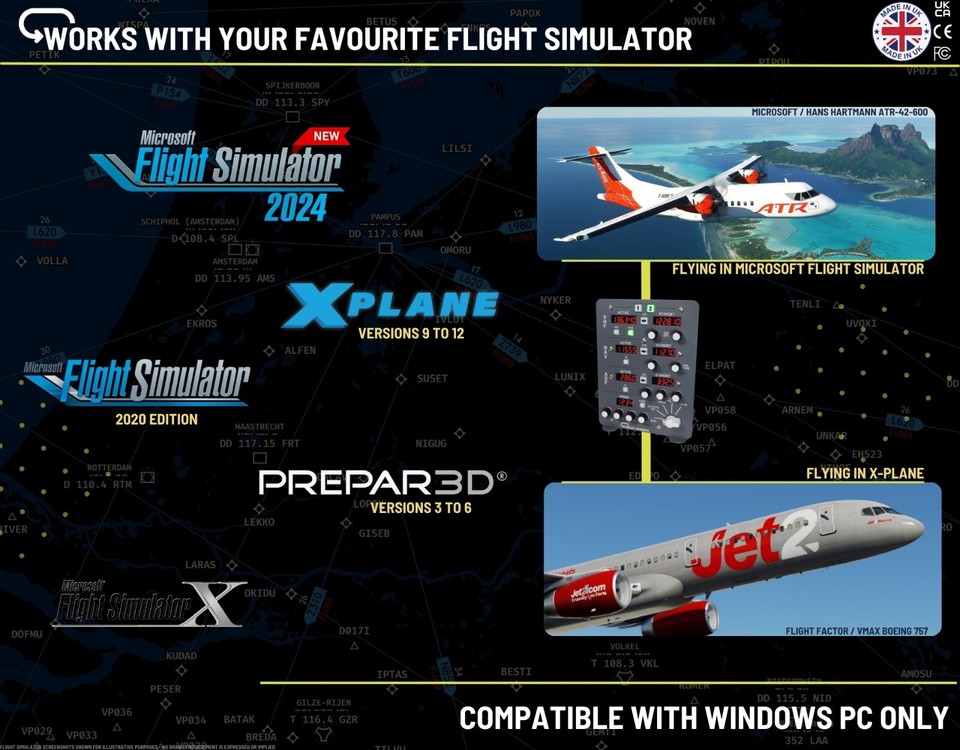 Radio Stack with Transponder for Flight Simulator (STANDARD EDITION) | eBay