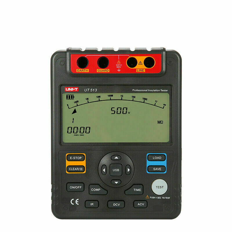 UT501/502A 511-513 5000V Insulation Resistance Meter Ground Tester ...