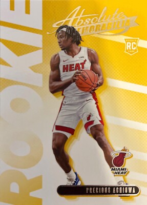 Precious Achiuwa Absolute Memorabilia 20-21 #20 Yellow Rookie Card ...