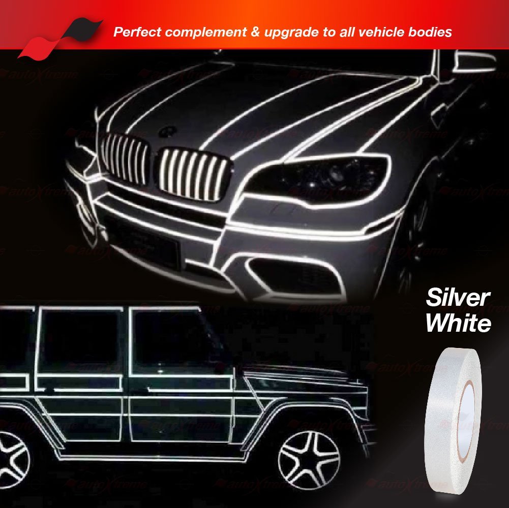 3M Reflective Various size Conspicuity PinStripe Roll Vinyl Decal Tape ...