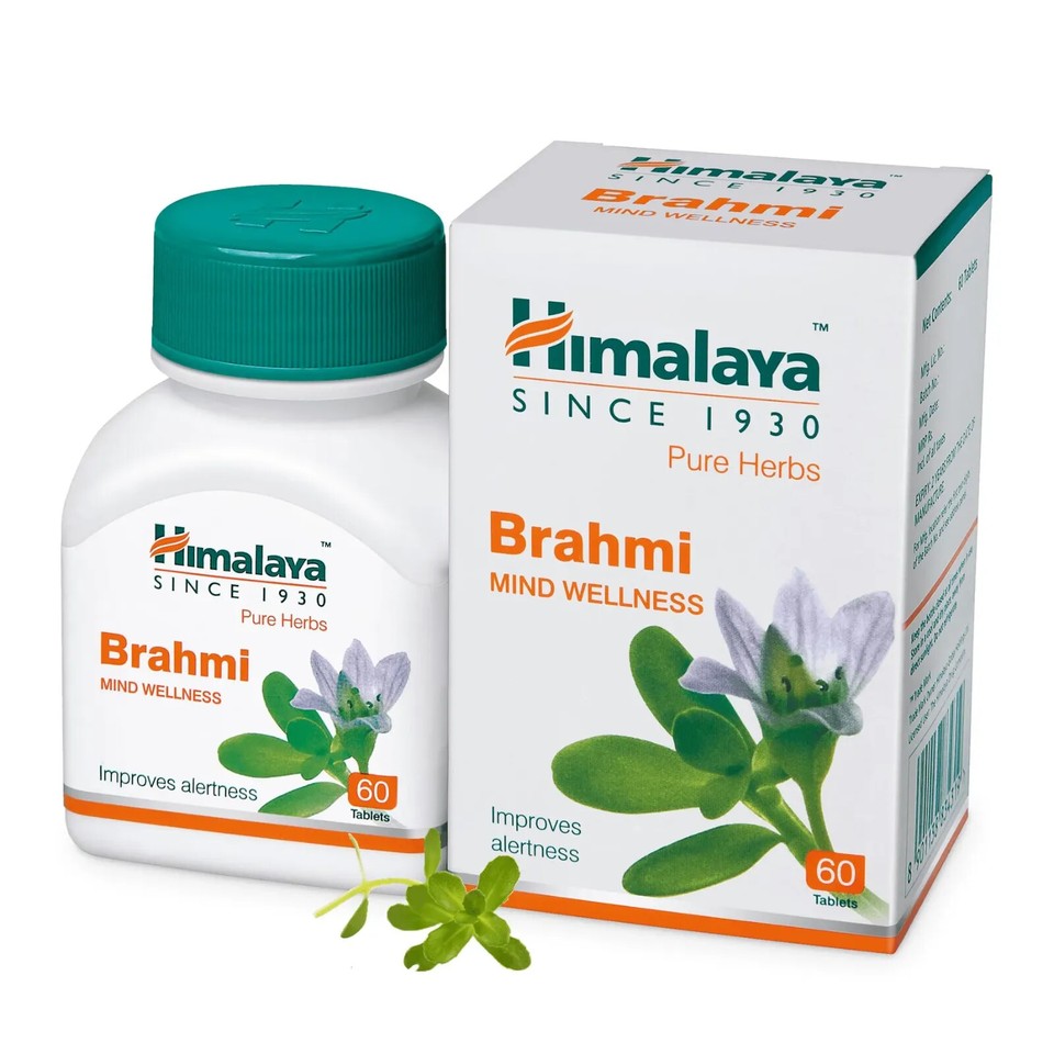 Brahmi By Himalaya Mind & Intelligence Wellness (60 Tablets) EXP-2026 ...