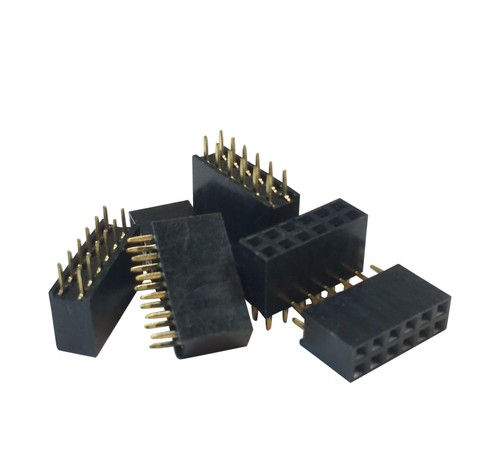 10Pcs 2.54mm Pitch 0.1 0.1" 2x7 14 Pin 14p Female Dupont Header Through ...