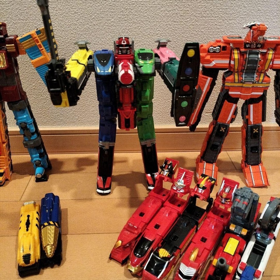 Power Rangers Toqger DX Build Dai-Oh & Toq-Oh Set lot Megazord BANDAI ...