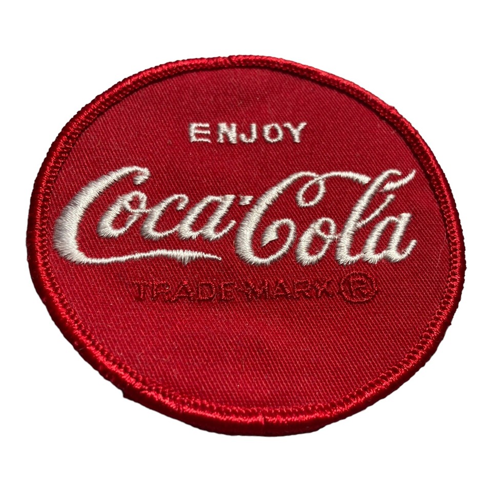 Coke Coca Cola Patch 3” Round Red Embroidered Sew On Patch Soda Pop ...