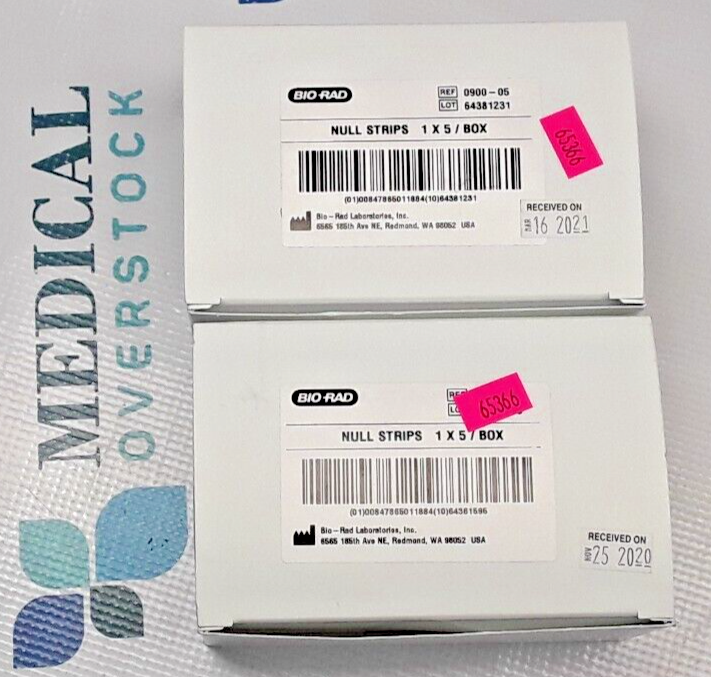 0900-05 - BIO-RAD - NULL STRIPS 1x5 / BOX - LOT OF 2 - NEW | eBay
