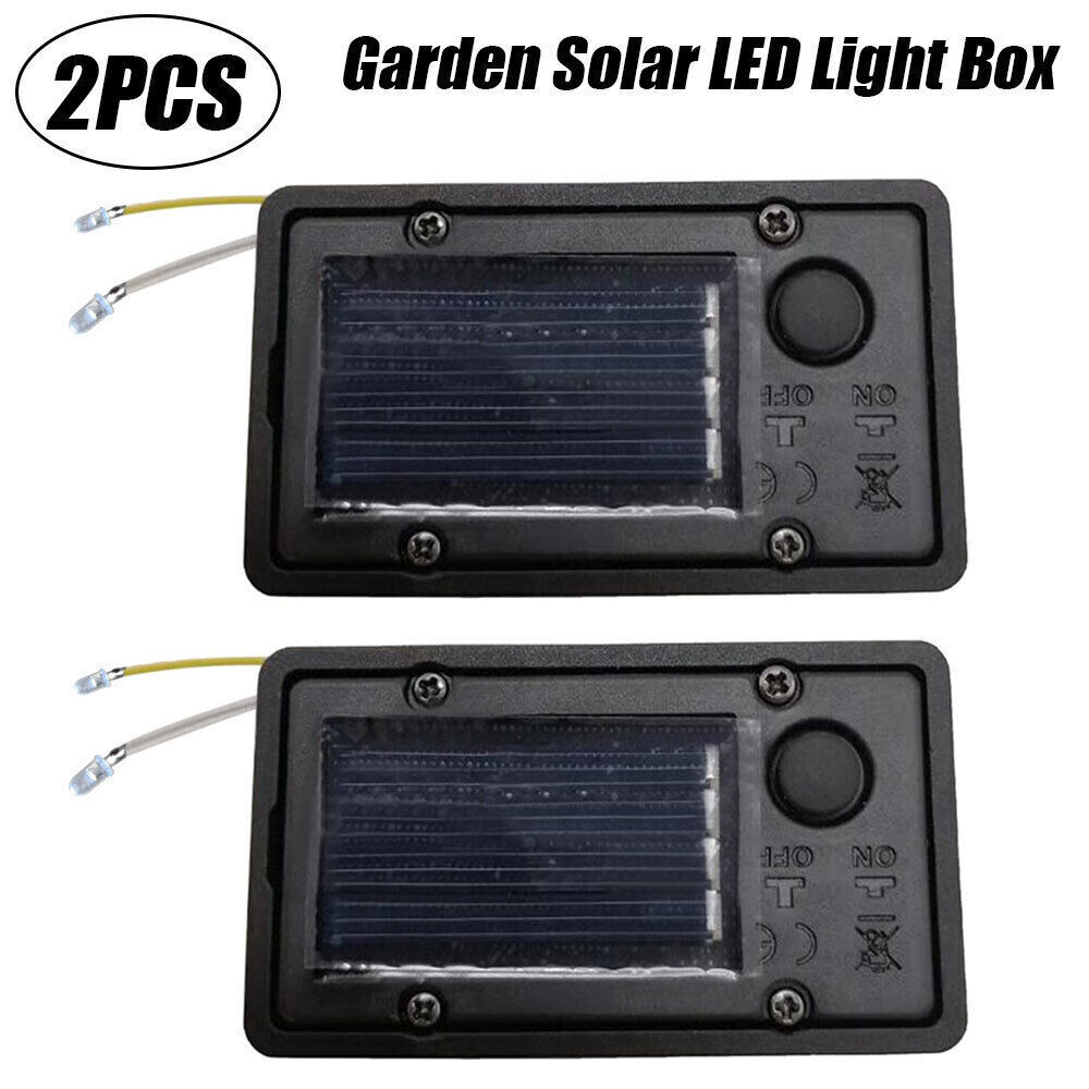 2x Replacement Garden Solar LED Light Boxes for Decorative Lights ...