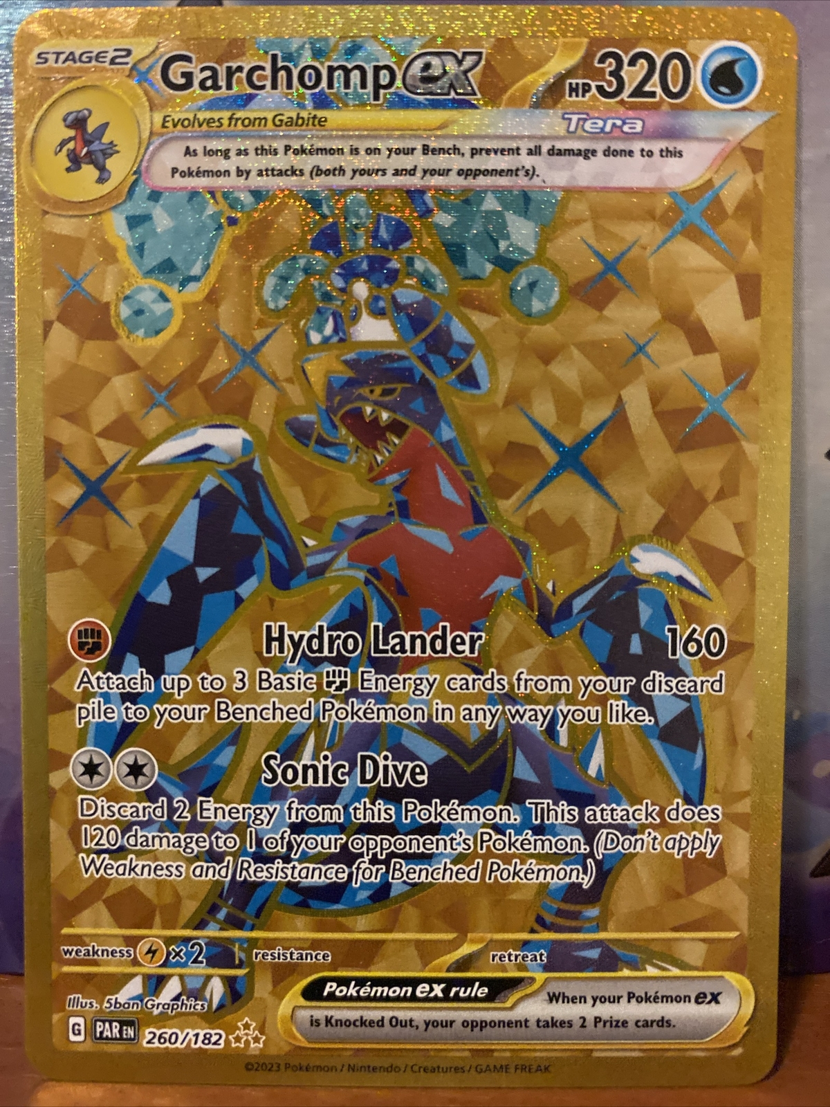 Garchomp ex 260/182 S&V Paradox Rift Full Art Or Hyper Rare Holo ...