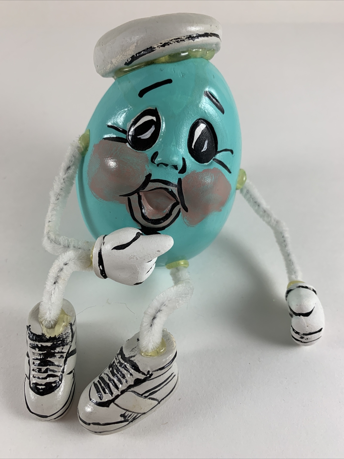 Vintage Ceramic Eggs Pipe Cleaner Arms/Legs Anthropomorphic Easter | eBay