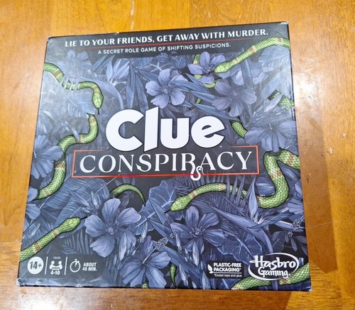 CLUE CONSPIRACY Board Game by Hasbro Crime Role Play Classic Family ...