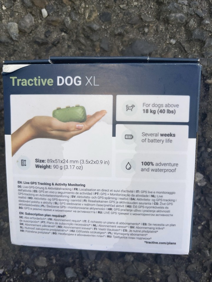 Tractive XL GPS Tracker for Large Dogs - Waterproof, GPS Location ...