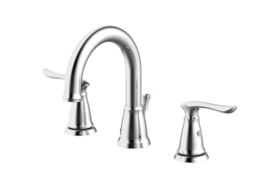 Project Source Wayton Chrome Widespread 2-Handle Bathroom Faucet w ...