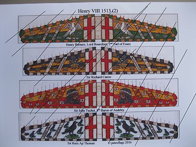 28mm Renaissance Early Tudor Paper Flags (2) Henry VIII | eBay
