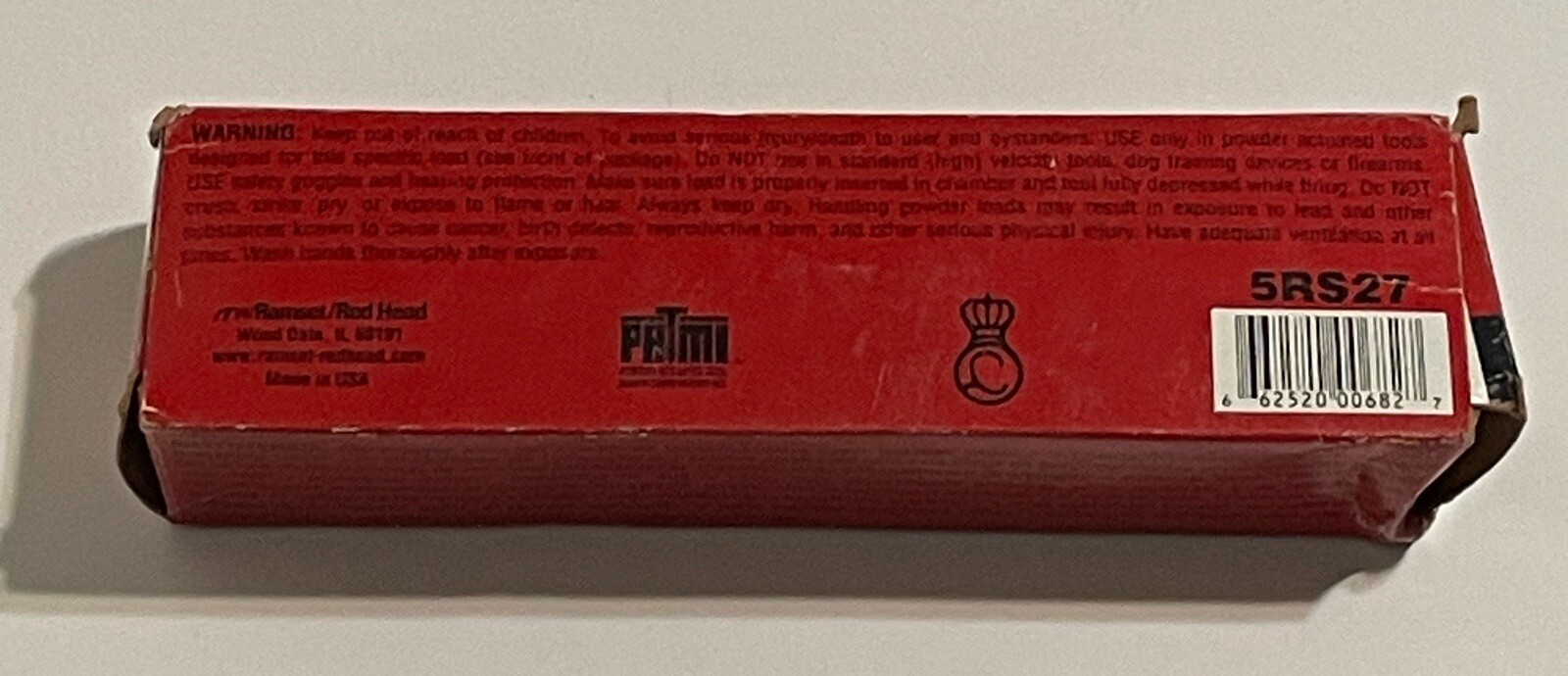 Ramset Red Head 5RS27 Red Powder Level 5 Strip .27 cal. load (10 - 100 ...