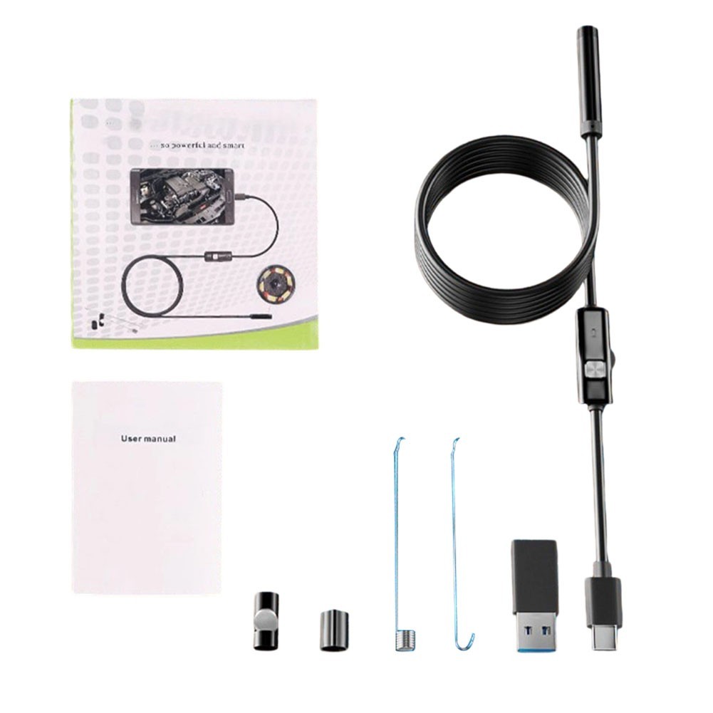 Typ C Endoskop Inspektionswerkzeug 1 Million Pixel Linse mit 6 LED ...