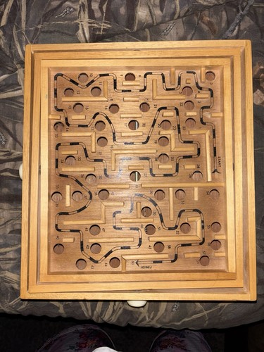 Vintage Labyrinth: A Wood Tilting Maze Game - Challenging Family Fun | eBay