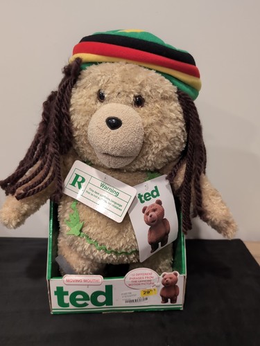 Ted Doll Rastafarian 16-inch Talking Plush Bear With Moving Mouth 18 ...