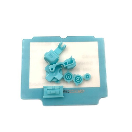 Plastic Screen Lens Protector with Buttons Kit W/ Adhensive For GBA SP ...