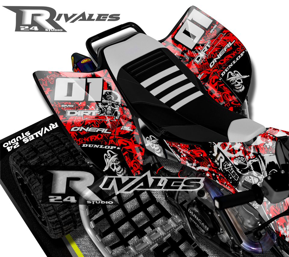 Honda TRX 450R 450ER graphics kit 2004 2005 2006 to 2014 decals ...