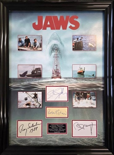 ROBERT SHAW RICHARD DREYFUSS ROY SCHEIDER STEVEN SPIELBERG JAWS SIGNED ...