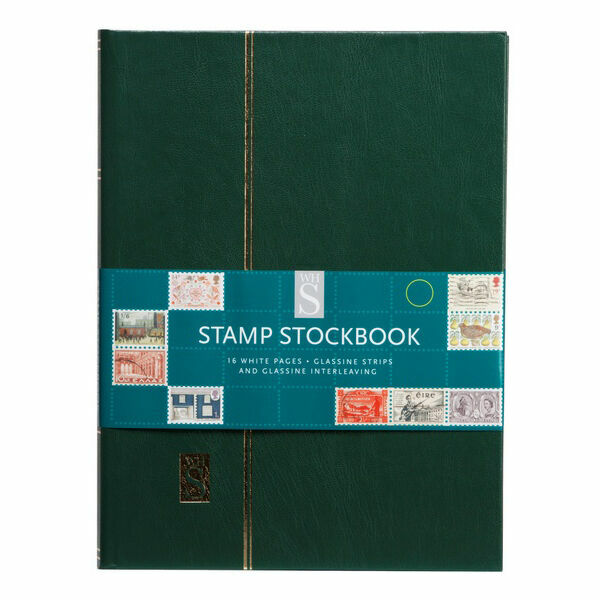 WHSmith Stamp Stockbook Assorted Colour Glassine Strips & Interleaving ...