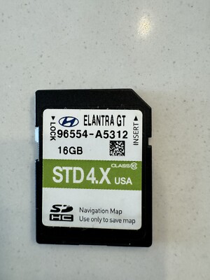 96554 A5312 Hyundai ELANTRA GT SD Navigation Card Maps OEM | eBay