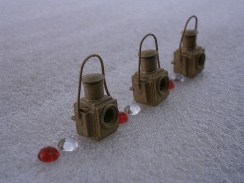 Set of Three 3 1/2" gauge scale GWR Locomotive Engine Headlamps | eBay