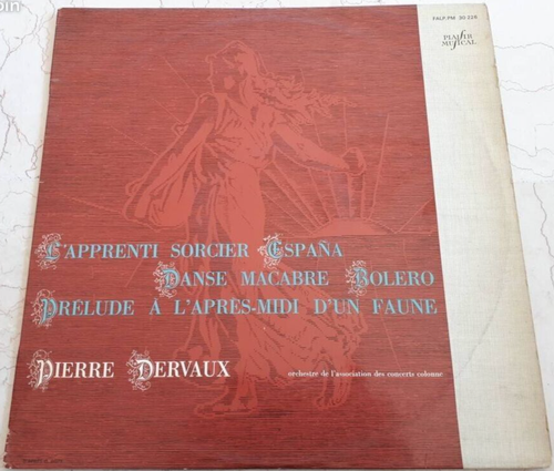 PIERRE DERVAUX DUKAS CHABRIER RAVEL DEBUSSY SAINT-SAENS 1961 FRANCE TBE ...