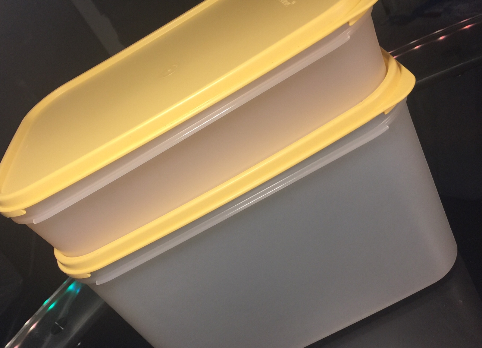 NEW USA TUPPERWARE MODULAR MATES RECTANGLE SET w/ LEMON SEALS | eBay