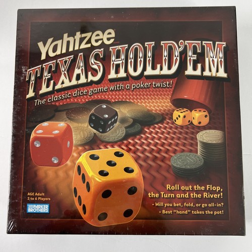 Yahtzee Texas Hold Em Poker Style Dice Parker Brothers 2004 Adult Game ...