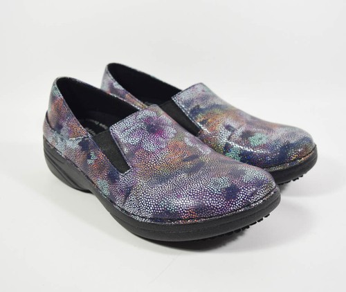 Spring Step Ferrara Mos Black Floral Slip On Comfort Walking Shoes Sz 7 ...