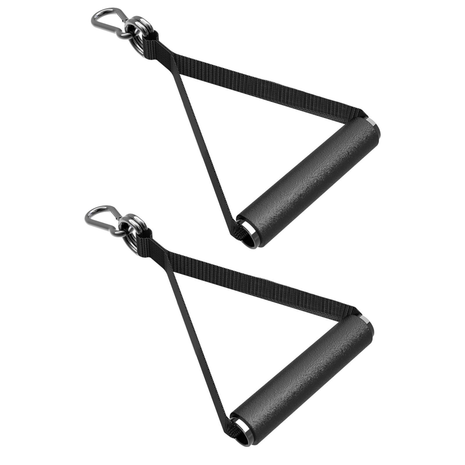 1 Pair Exercise Pull Handles Workout Handles for Biceps Indoor Triceps ...