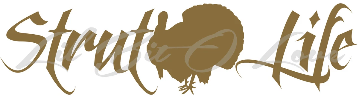 Strutting Turkey Decal