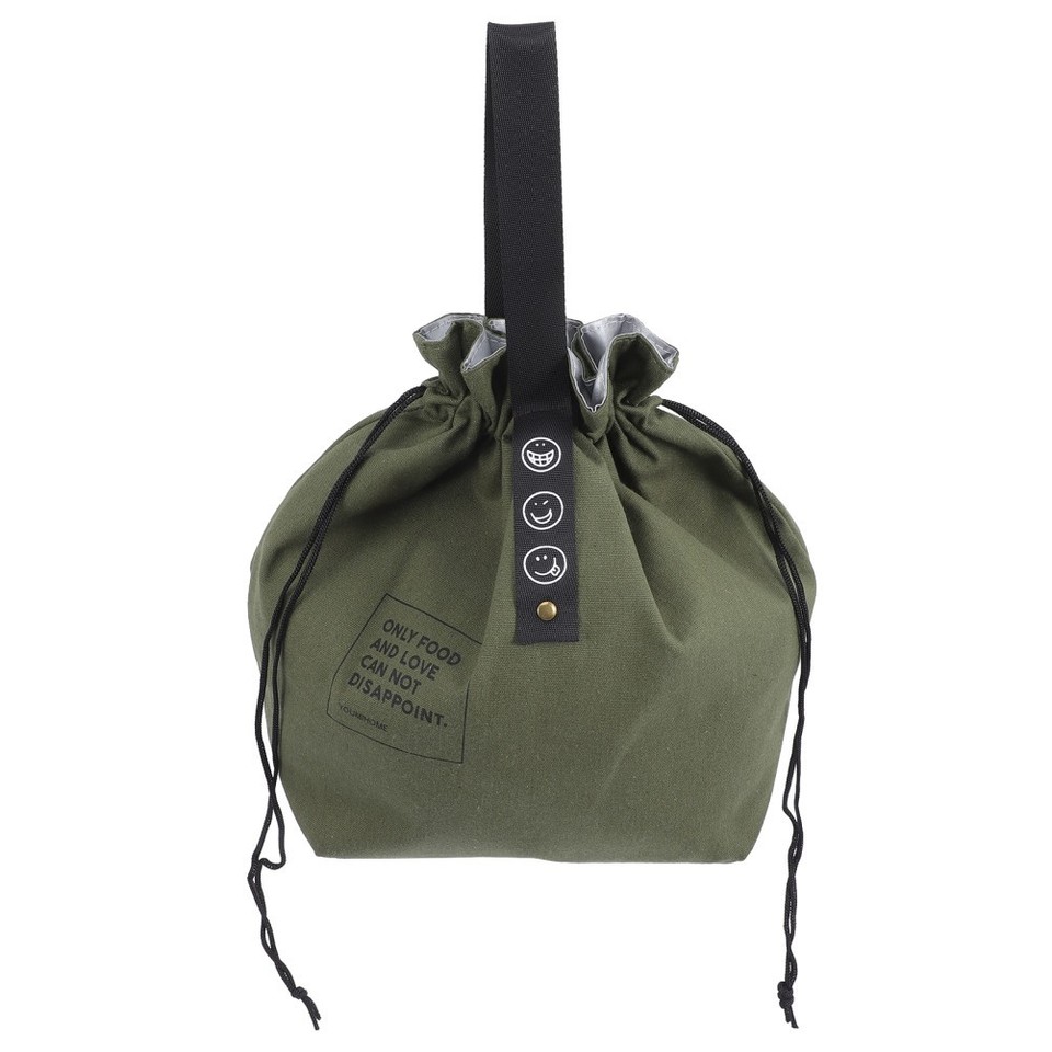 Insulated Lunch Bag Drawstring Portable Reusable Food Storage Bag | eBay UK
