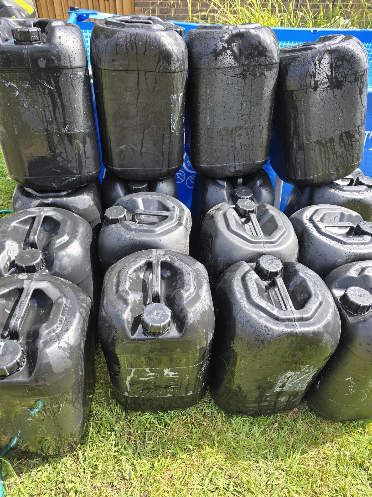 25L Heavy Duty Anti Glug Potable Water Container Carrier Tank Stack ...